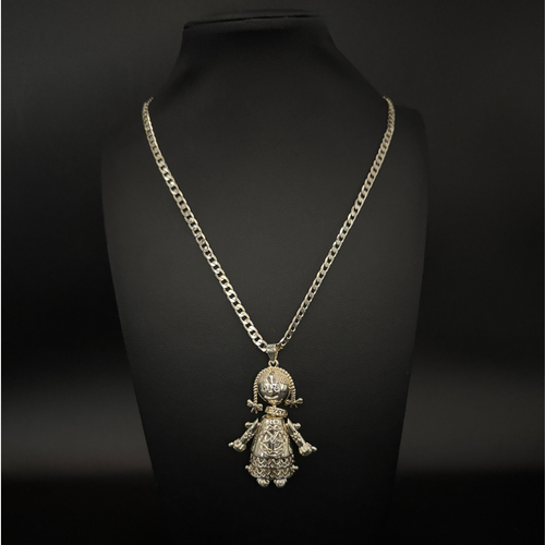 Ragdoll Gypsy necklace dolly pendant on curb chain womens girls charm ...