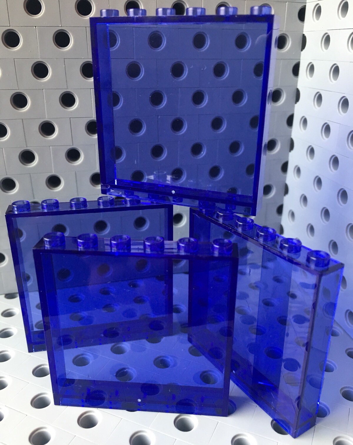 Lego 1x6x5 Trans Purple Wall Panel Window Element House Building New ...