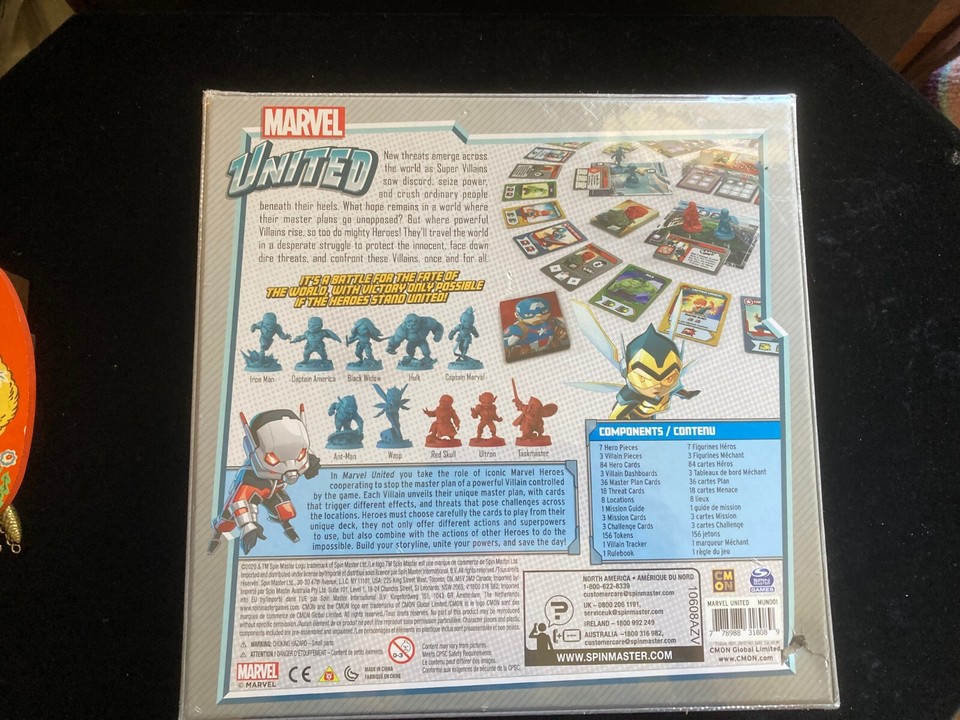 Spin Master MARVEL UNITED, Super Hero Cooperative Strategy Card Game ...
