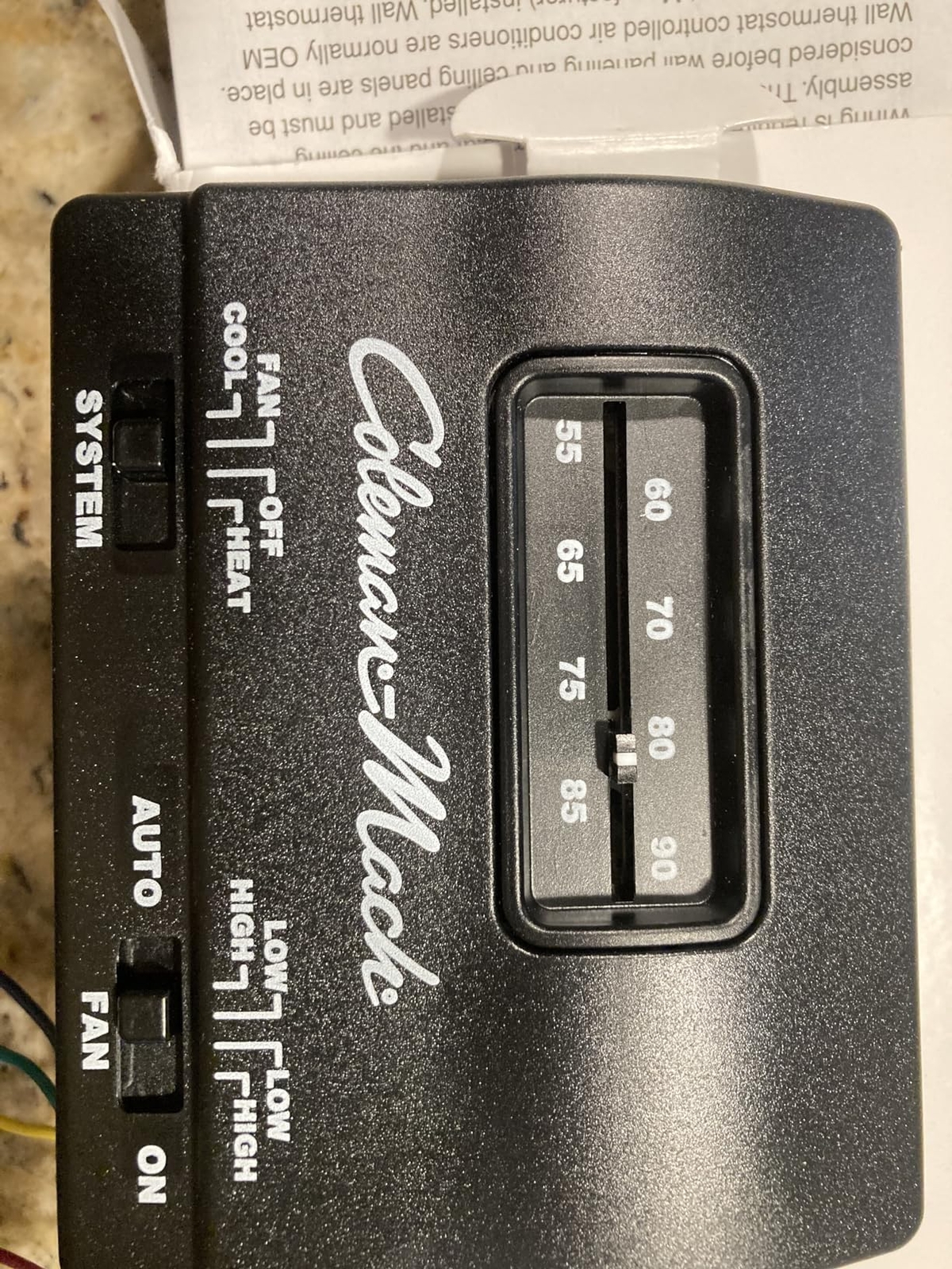 Heat/Cool Control Thermostat Replace for RV Camper Mach Coleman Air ...