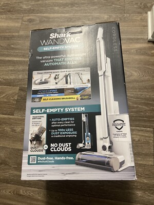 Shark WANDVAC Self-Empty System Cordless Stick Vacuum WS642AE White ...