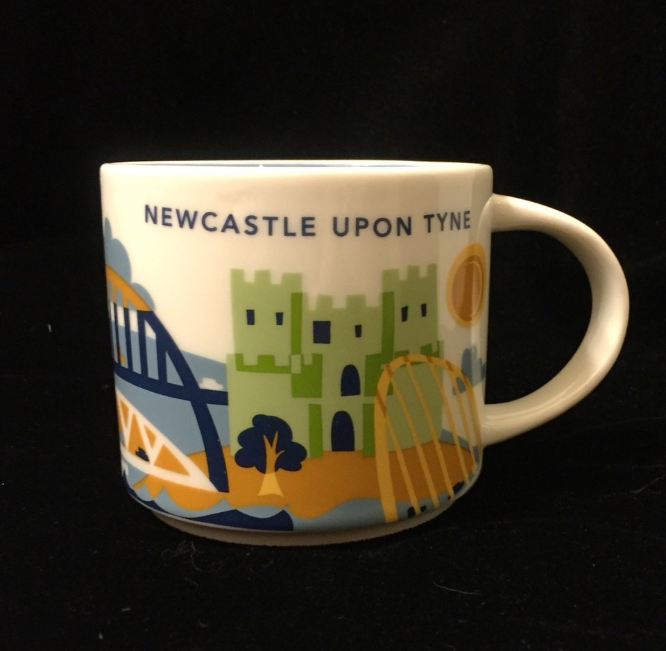 Starbucks Newcastle Mug YAH Bridge Tyne Soccer Football You Are Here ...