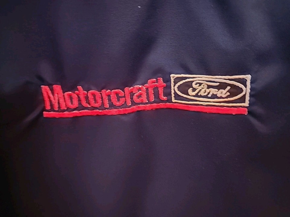 Vintage Ford Motorcraft Racing Bomber Jacket Mens 2XL 70s 80s Winter ...