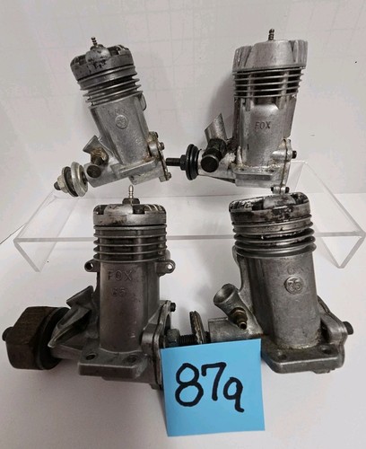 (4) Vintage Fox 35 Control Line Stunt Engines - For Repair, Restore Ref ...