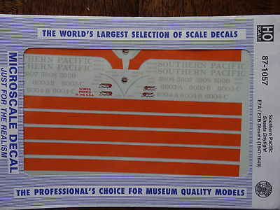 Microscale Decal HO #87-1057 Southern Pacific Shasta Daylight & Coast ...