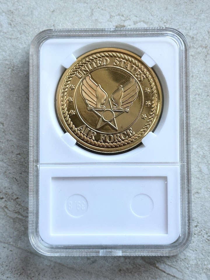 U S AIR FORCE F-16 FIGHTING FALCON Challenge Coin With Beautiful Case ...
