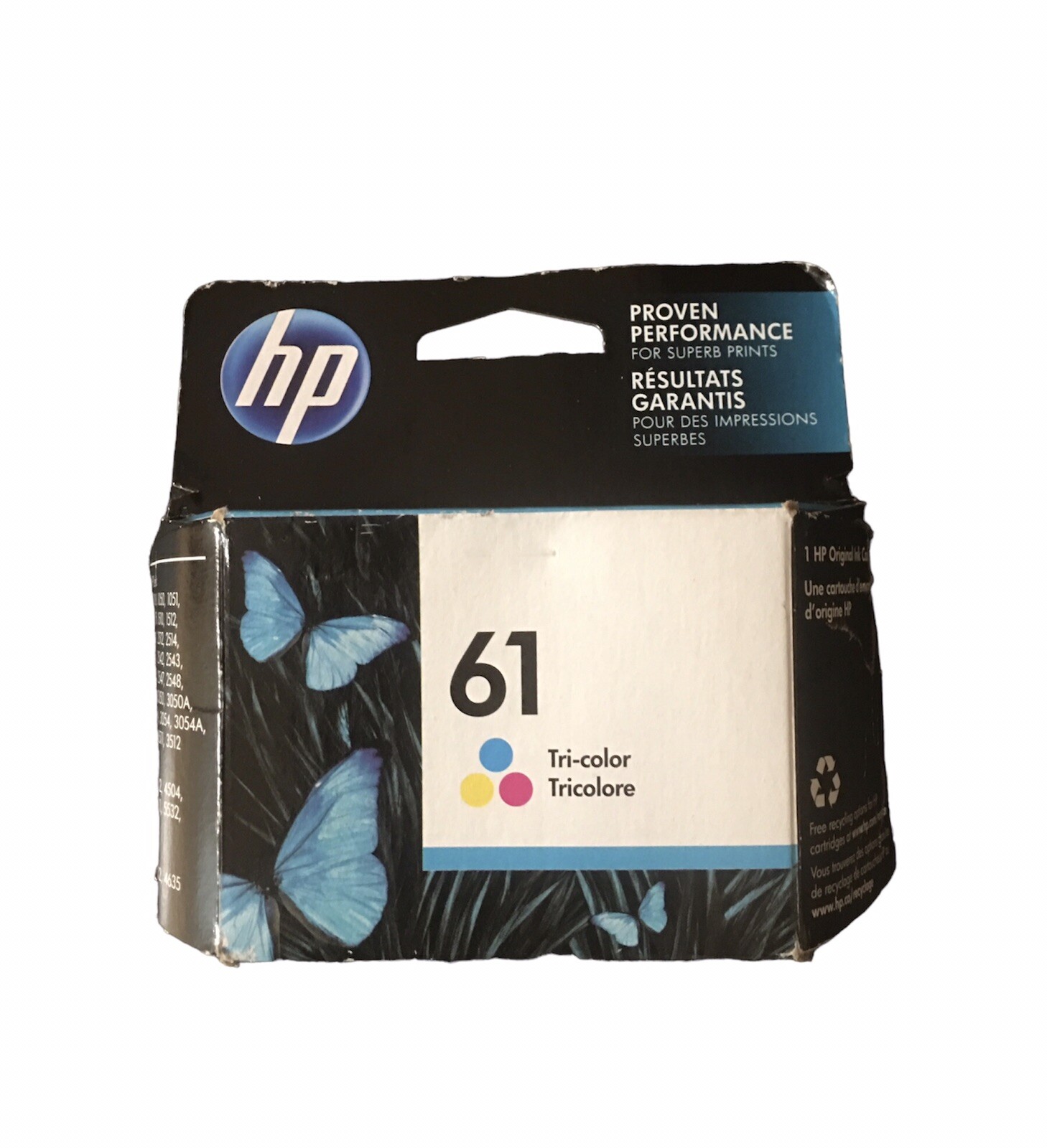 Genuine OEM HP 61XL Tri-Color Tricolor Ink Cartridge CH564WN Expired ...