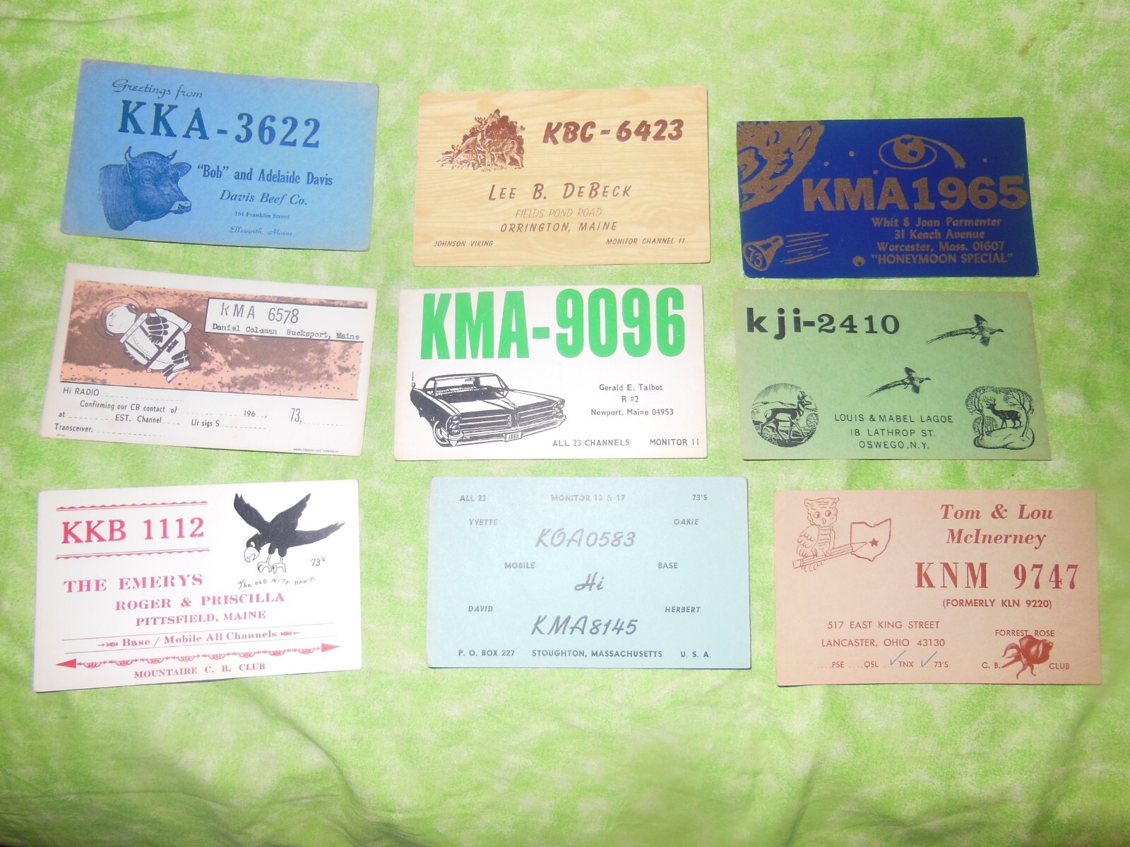 9 Old QSL Cards From 1960s & 1970s | eBay