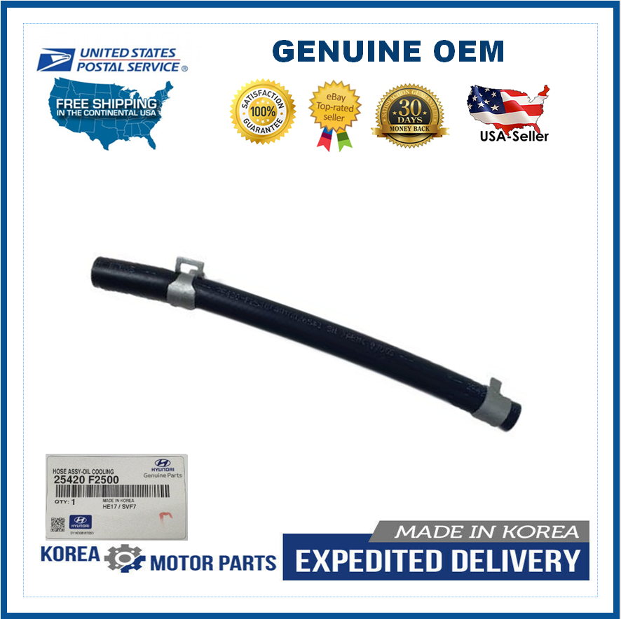 GENUINE OIL COOLER TUBE, RH FOR 2017-2021 ELANTRA VELOSTER FORTE/5 ...