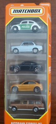 Matchbox Autobahn Express IV 5-Pack Beetle Audi Giulia BMW Benz NEW ...