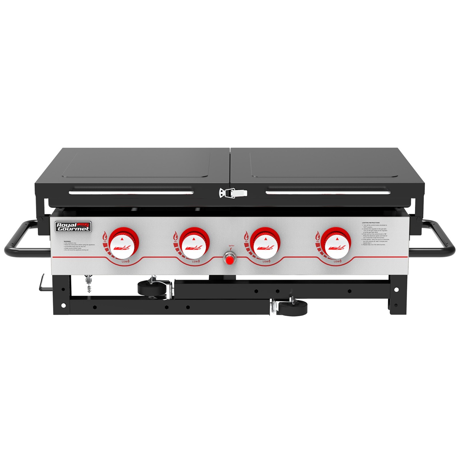 Royal Gourmet 36-Inch Gas Griddle 4-Burner Flat Top Propane Grill ...