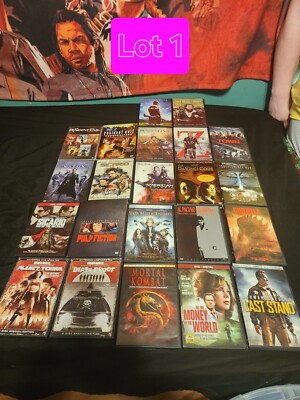 Lot of 22 Action Adventure Movies Used Previewed DVD Specific Titles ...
