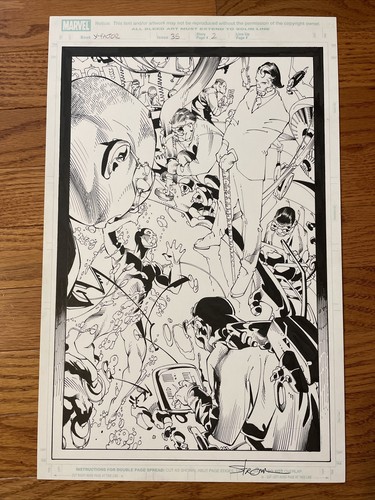 Larry Stroman Original Comic Art / Marvel X-Factor 35 (2008) / Splash ...