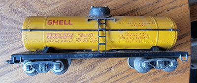 Marx Shell Oil SCCX 652 Tank Car - O Gauge | eBay