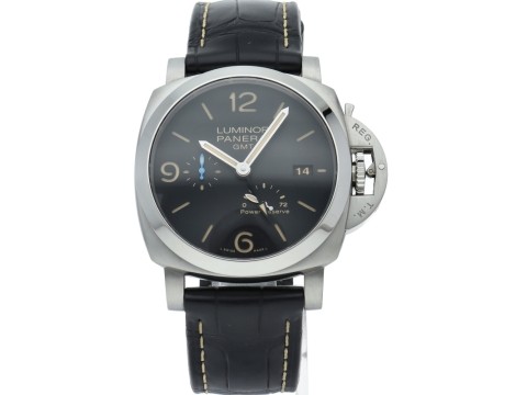 OFFICINE PANERAI Luminor 1950 3Days GMT Pwer Reserve PAM01321 #L517 | eBay