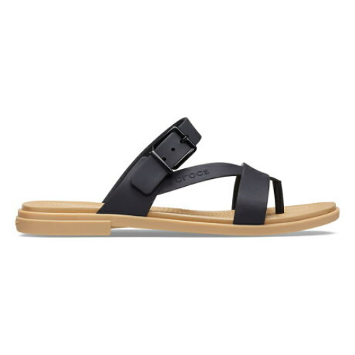 WOMEN'S CROCS TULUM TOE POST SANDALS Black Tan | eBay