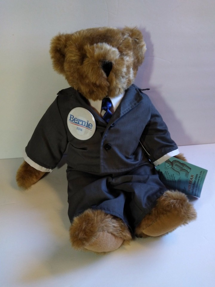 Vermont Teddy Bear 🧸 Bernie Sanders 2016 Special Edition 16” Plush Made ...
