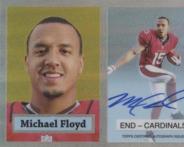 2012 Topps Chrome - 1957 Design Michael Floyd #13 Refractor Autographs ...