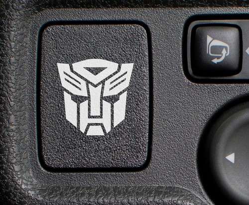 Autobot Deception Transformer decal Car Blank Dummy Button Novelty ...