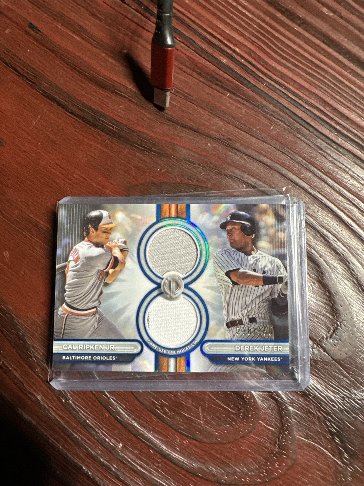 Derek Jeter/Cal Ripken Jr 2024 TOPPS TRIBUTE Dual Relic Blue /150 ...