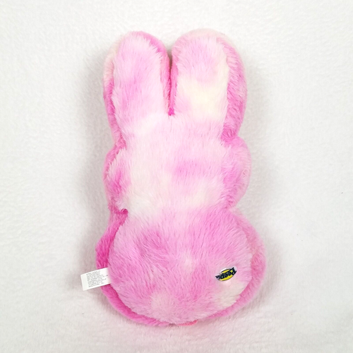 Reversible PEEPS Bunny Fuzzy Pink Tie Dye/Solid Pink- 12" Plush Stuffed ...