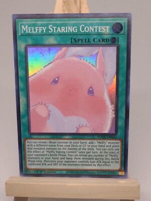 Yugioh - Melffy Staring Contest - POTE-EN063 - Super Rare 1st Edition ...
