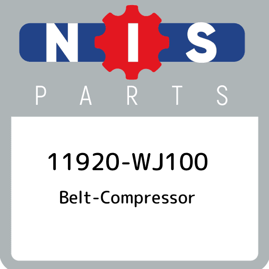 11920-WJ100 Nissan Belt-compressor 11920WJ100, New Genuine OEM Part | eBay