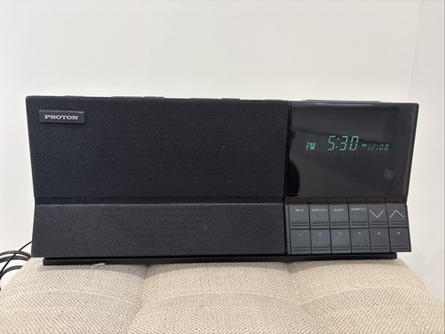 Vintage PROTON RS-420 Clock Radio, AM/FM with Aux Input, dual headphone ...