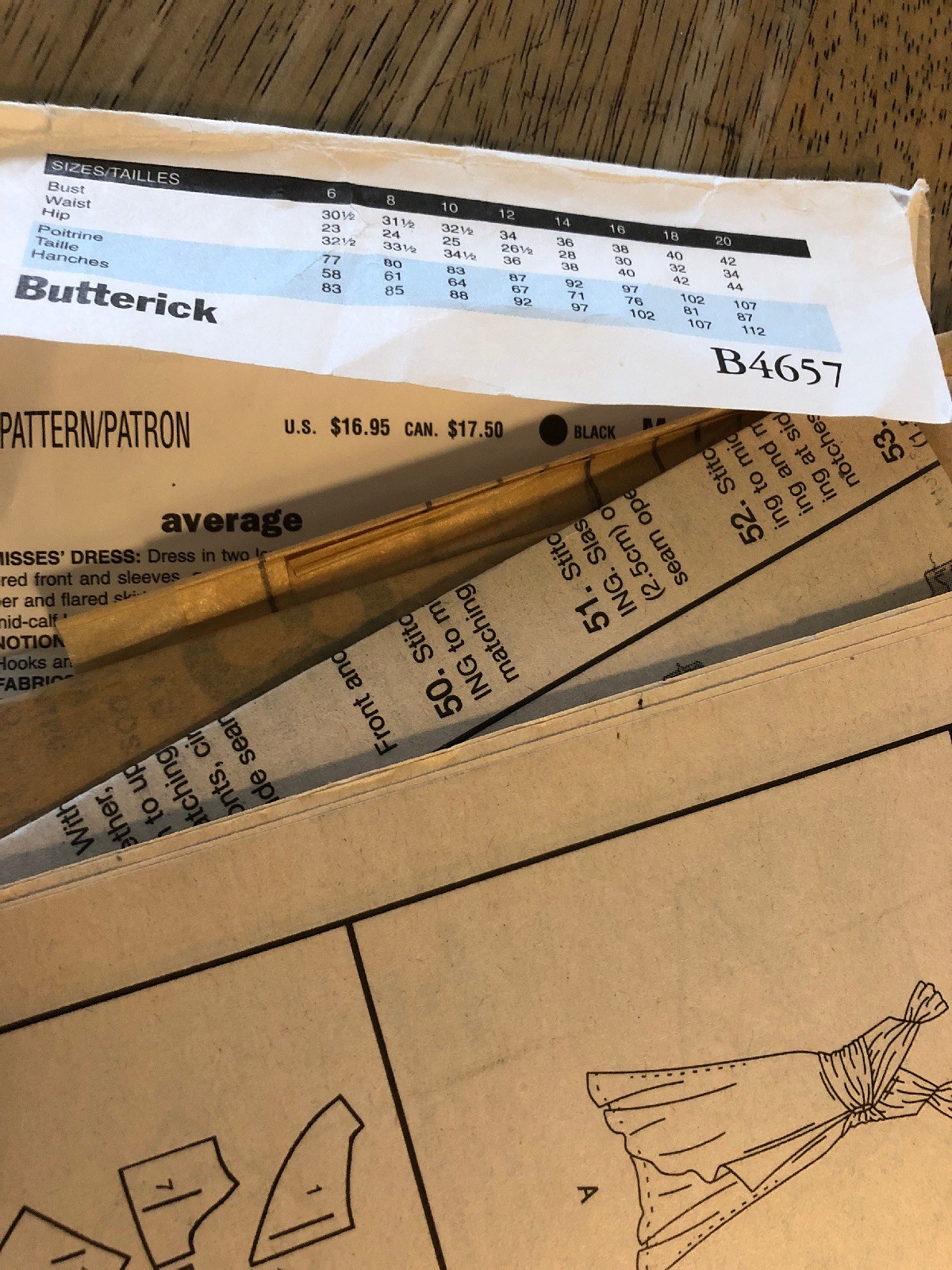 NEW Butterick Pattern B 4657 Misses' Plus sz 6-12 Fancy Wrap Front ...