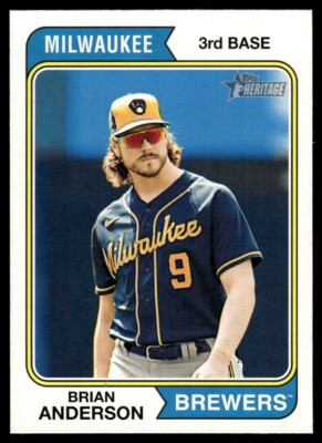 2023 Topps Heritage High Number Brian Anderson Milwaukee Brewers #692 ...
