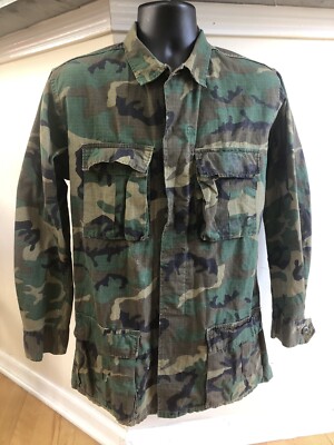 USGI Post-Vietnam Era USMC ERDL Camouflage Hot Weather Coat Jacket ...