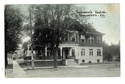 IL - DANVERS ILLINOIS Postcard CONCORD HOTEL | eBay