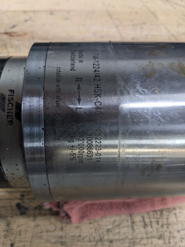 UNIDRIVE HIGH FREQUENCY SPINDLE 52223-014 FISCHER USA MFM-1224/42/5 HSK ...