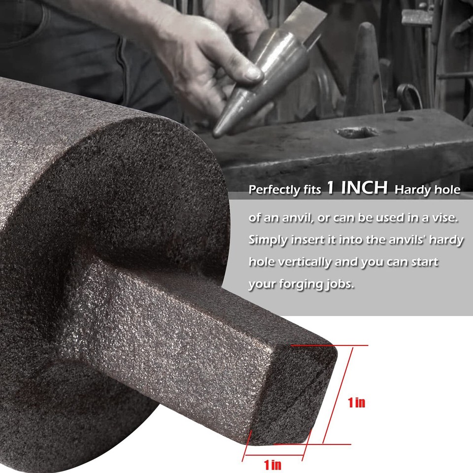 Blacksmith Anvil Mandrel Metal Forming Cone 1" Hardy Tool Blacksmith ...