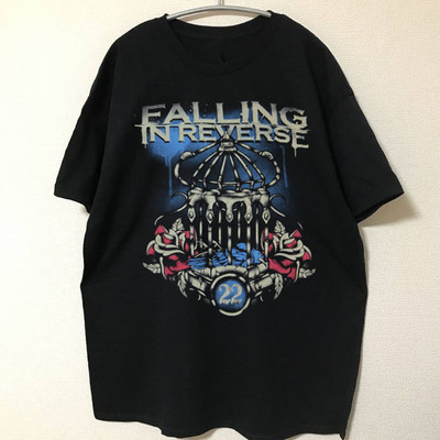 Falling In Reverse Band Bone Bird Cage Rose 22 T Shirt Full Size S-5XL ...