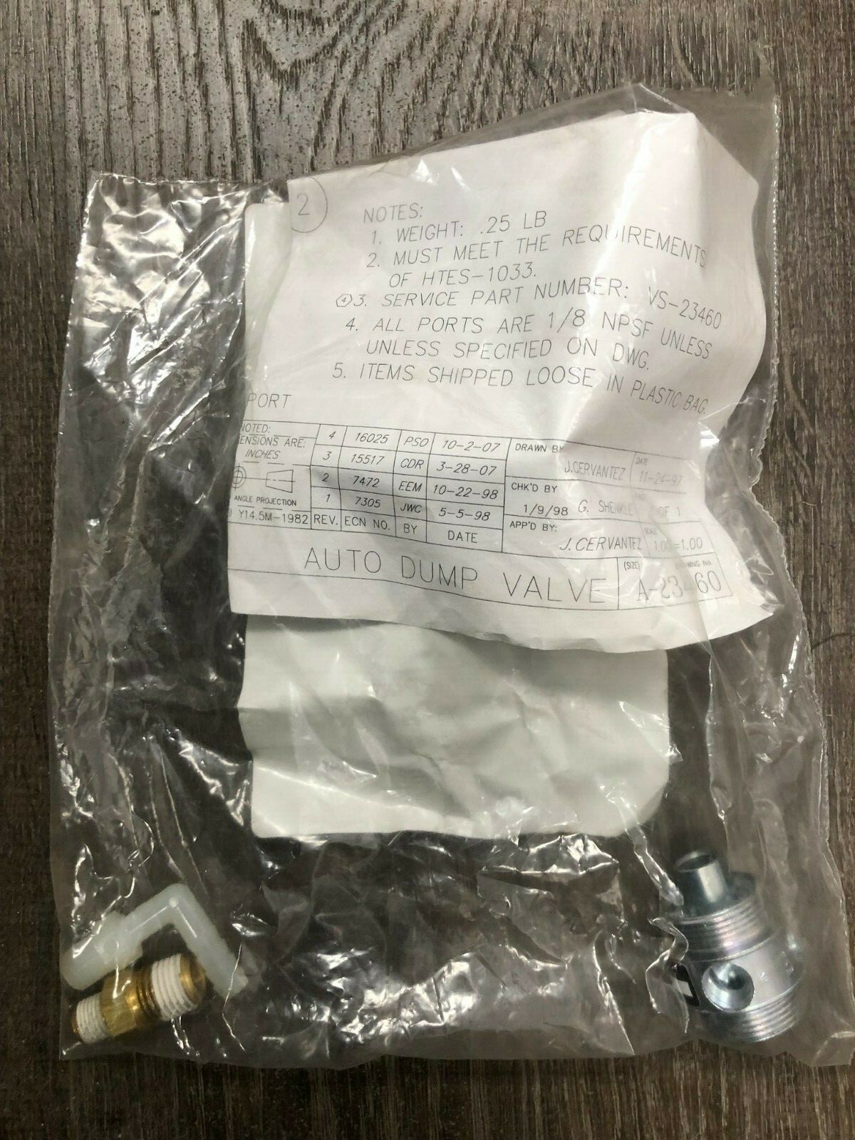 HENDRICKSON AUTO DUMP VALVE VS-23460 | eBay