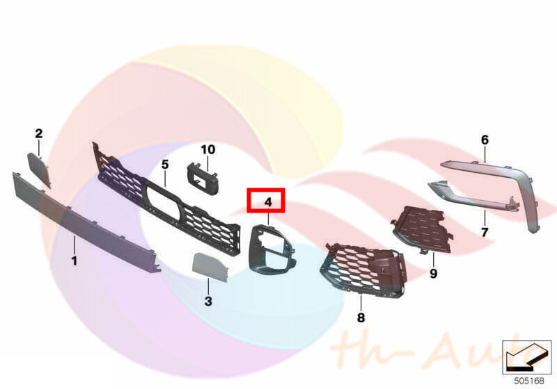 Right Side Front Bumper Air Intake Finisher For BMW G06 X6 M Sport ...