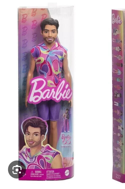 Barbie Fashionistas KEN DOLL #227 With Beard Brown Hair HRH26 | eBay