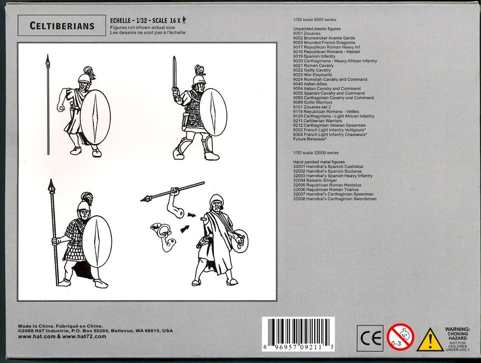 HaT Miniatures 1/32 CELTIBERIANS Figure Set | eBay