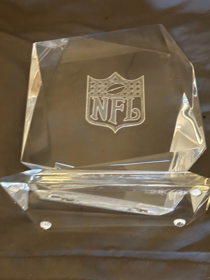 NFL TROPHY/AWARD Etched NFL Logo (Blank Award-personalize however you ...