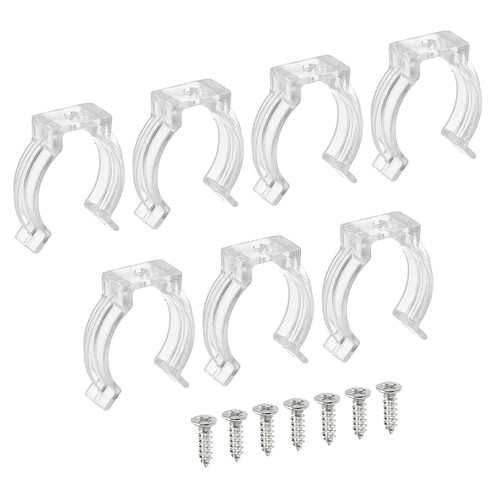 30PCS T8 U Clip Holder Bracket Fluorescent Tube Light Fixture Plastic ...