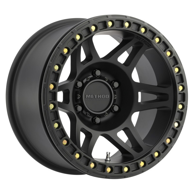 Method MR106 Beadlock 17x9 -44mm OS 5x5 71.5mm CB Matte Blk w/BH-H24125 ...