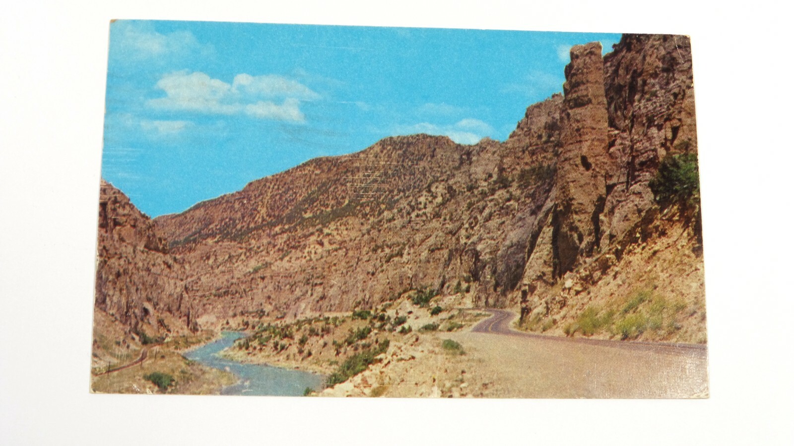 Vintage WIND RIVER CANYON Btw Shoshoni & Thermopolis Wyoming Postcard ...