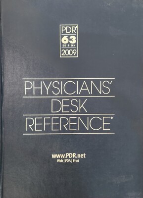 Physicians' Desk Reference, Thomas Reuters, Hardcover, 2009, 978-1 ...