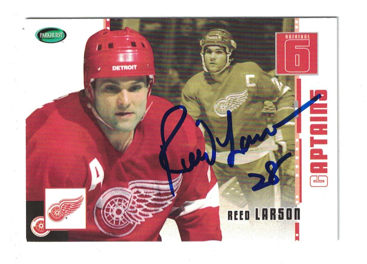 Reed Larson AUTOGRAPH 2003-04 PARKHURST ORIGINAL SIX CARD HAND SIGNED ...