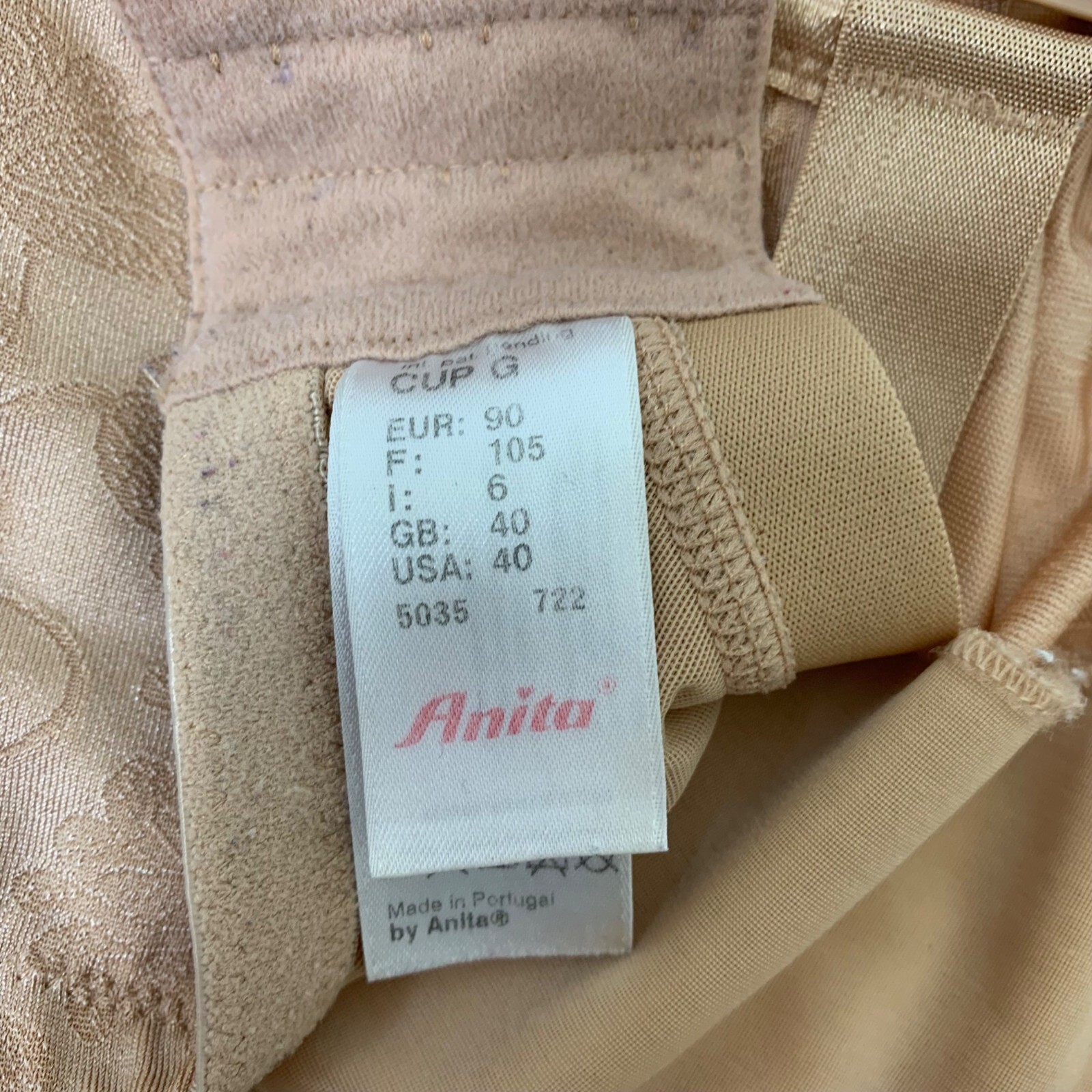 Anita Underwire Nursing Bra 5035 Beige Floral Size 40G | eBay