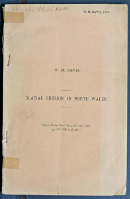 Glacial Erosion in North Wales - W M Davis 1909 EPH191 | eBay