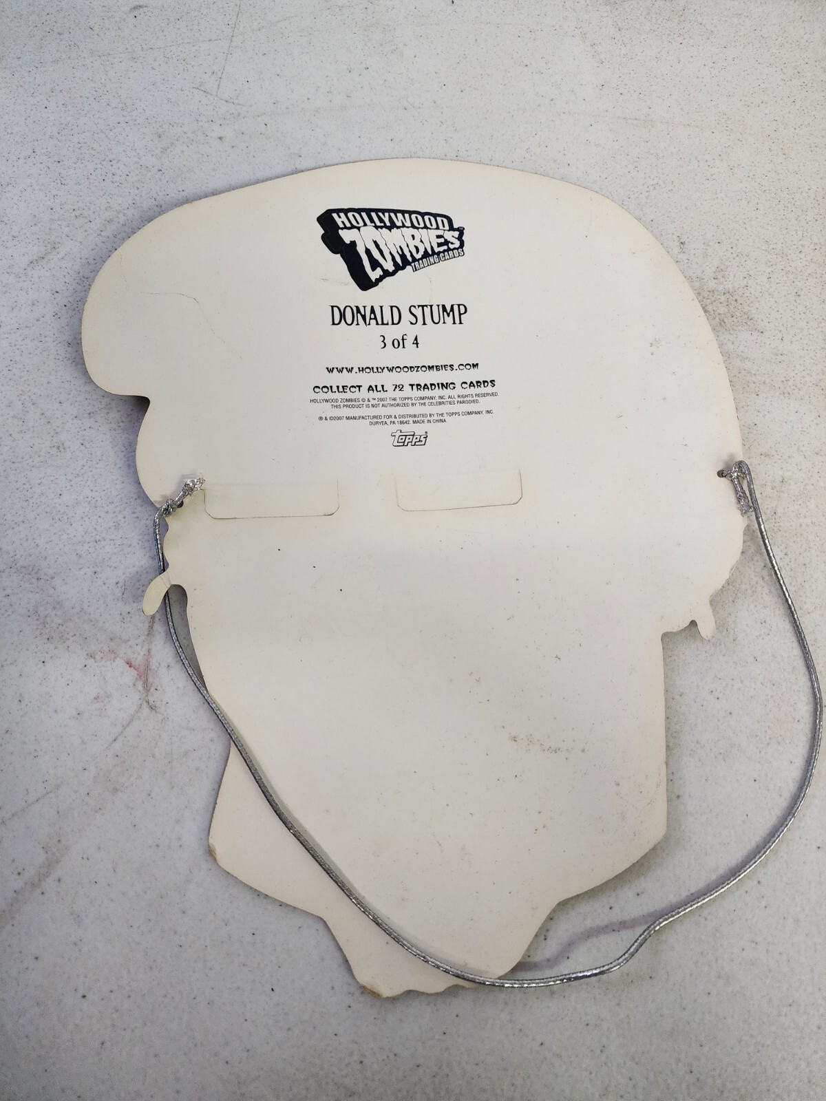 Hollywood Zombies Donald Stump Trump Face Mask RARE - Gem