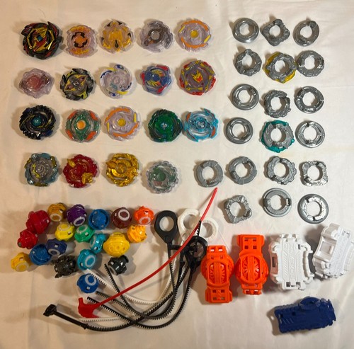 Beyblade Lot - 19 Complete Spinners Plus 5 Launchers | eBay