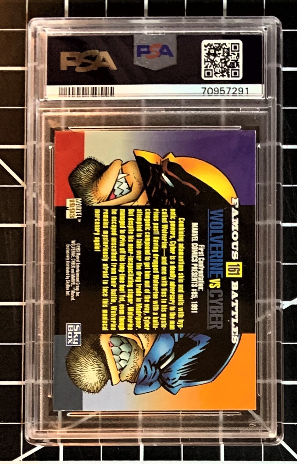 1993 Marvel Universe - #161 Wolverine vs Cyber - PSA 9 MINT | eBay
